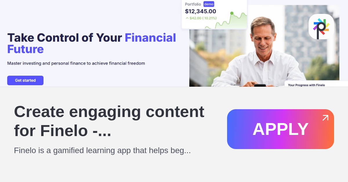 Create engaging content for Finelo - the “Duolingo for Finance” app!